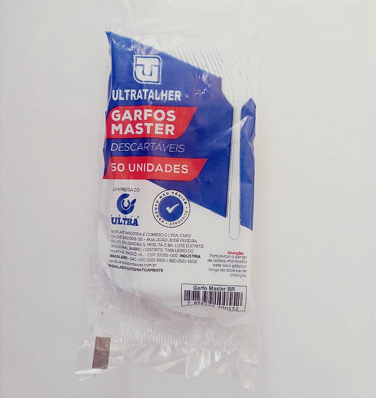 GARFO MASTER BRANCO ULTRA PCT C/50 UND - Stock Embalagens