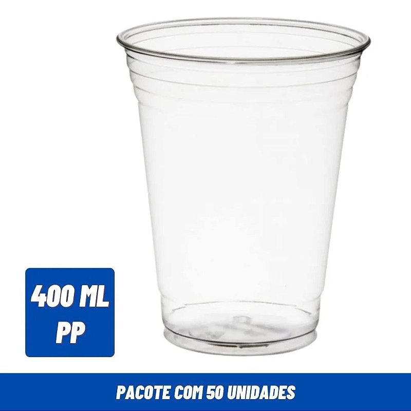COPO PP 400 ML ISOCOPOS C/ 50 UND - Stock Embalagens