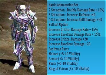 Agnis Adamantine Set+9+5+12 - LojaMuonline