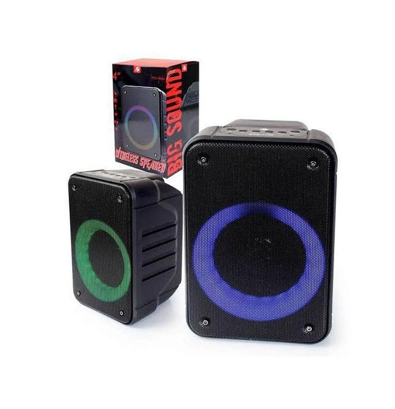 Caixa de Som KTS-1109 - Rosa de Saron - Papelaria e Variedades