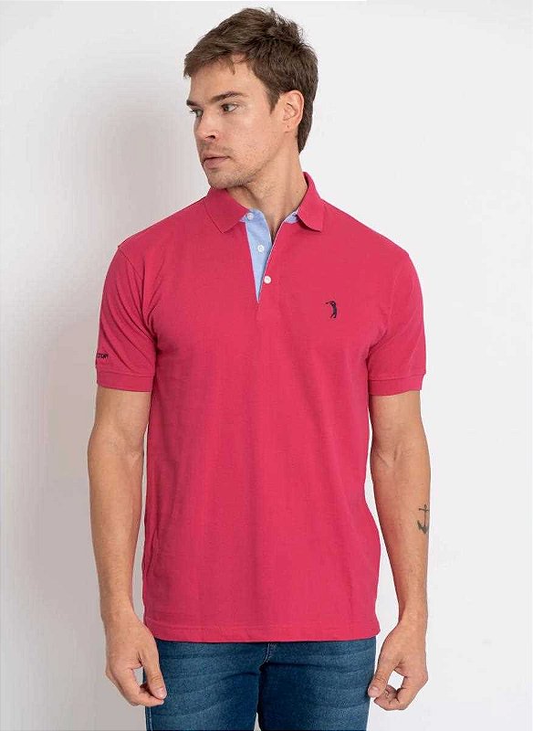 Polo Piquet Pink Velvet Aleatory - Casa das Camisas