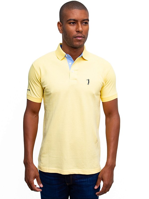 Polo Piquet Yellow Sunshine Aleatory - Casa das Camisas