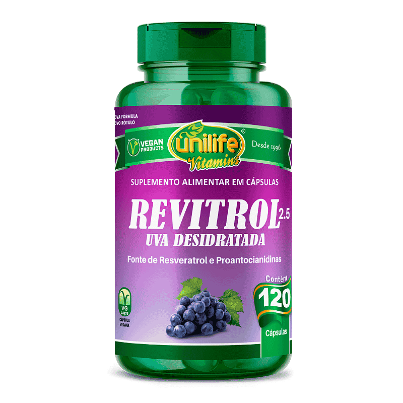 Revitrol - Uva Desidratada 500 Mg Unilife 120 Cápsulas | Empório & Cia ...