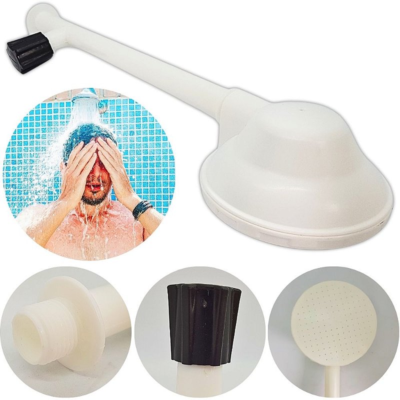 Ducha Chuveiro Água Fria com Registro para Piscina 100mm - GFTech ...