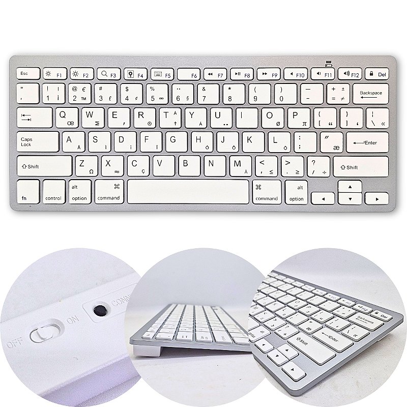 Teclado Wireless Bluetooth Portátil Android Mac PC - GFTech Acessórios