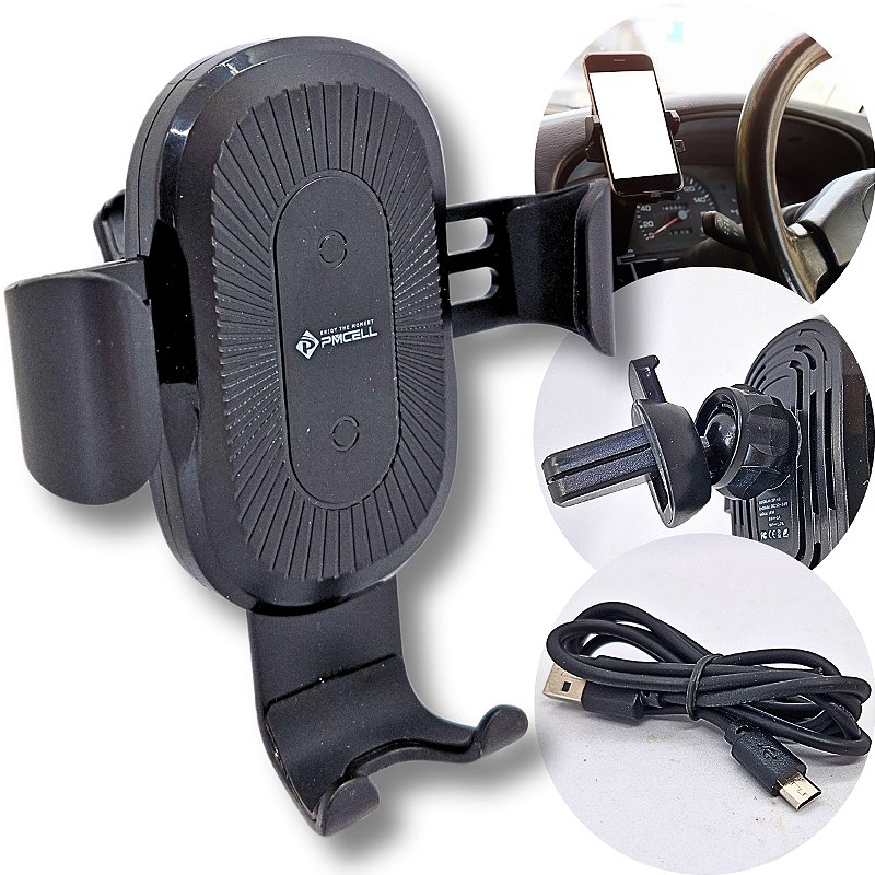 Suporte Veícular Com Carregador por Indução Wireless - GFTech Acessórios