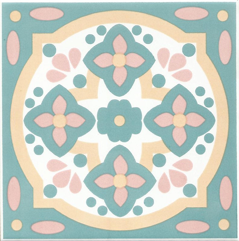 AZ 098 CECRISA 3,77mm - Azulejos Retrô