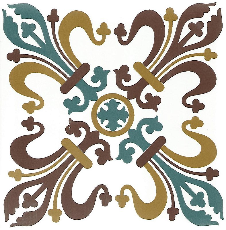 AZ 091 CECRISA 3,77mm - Azulejos Retrô