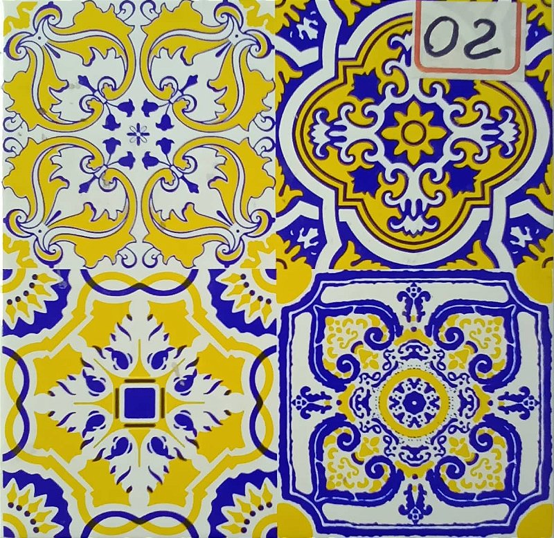 Az 02 Cecrisa 20x20 3,77mm - Azulejos Retrô