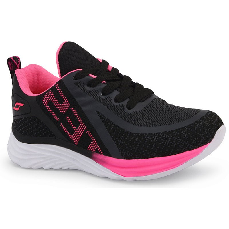 Tênis Infantil Feminino Preto/Pink States Light ST452 - Botinho