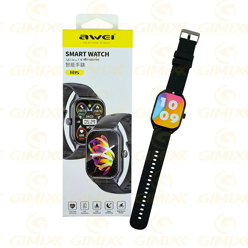RELOGIO WIRELESS SMART WATCH MARCA AWEI REF.:H15 - Gimix informatica