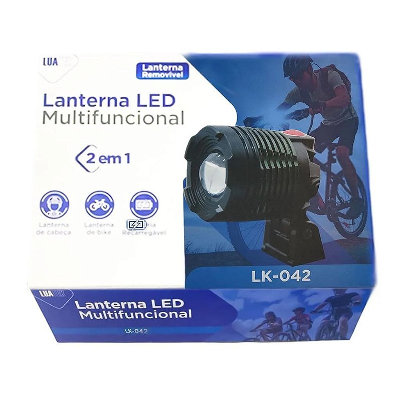 LANTERNA DE LED PARA CABECA LUATEK LK-042 - Gimix informatica