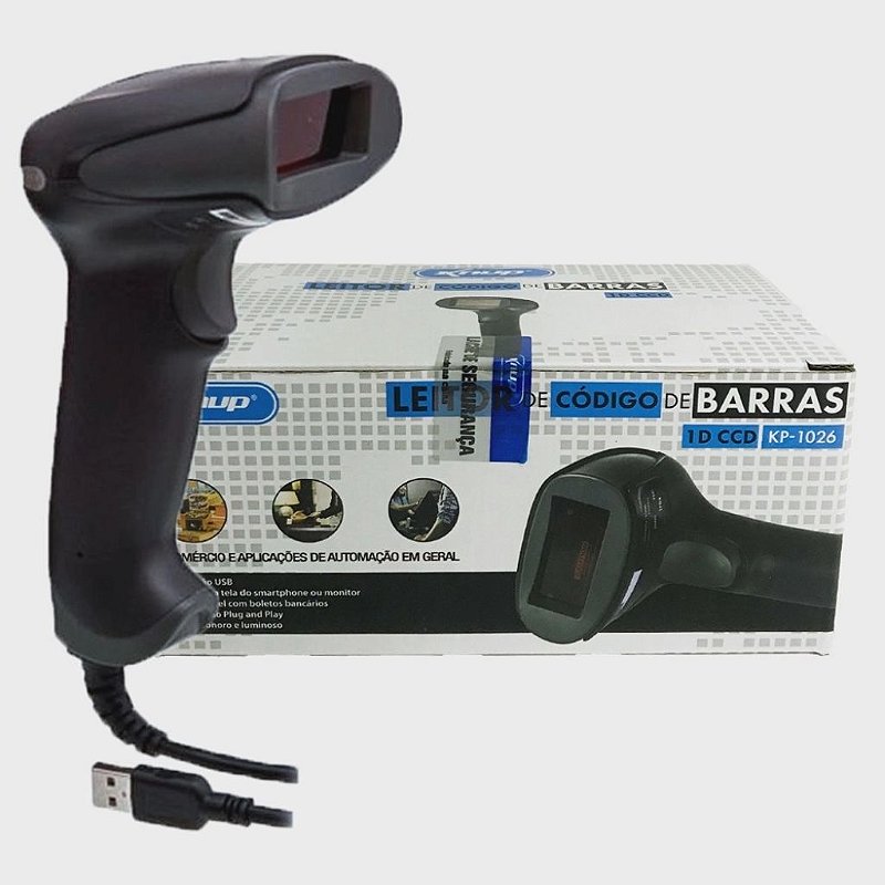 LEITOR DE CODIGO DE BARRAS QR CODE 2D KNUP KP-1026 - Gimix informatica