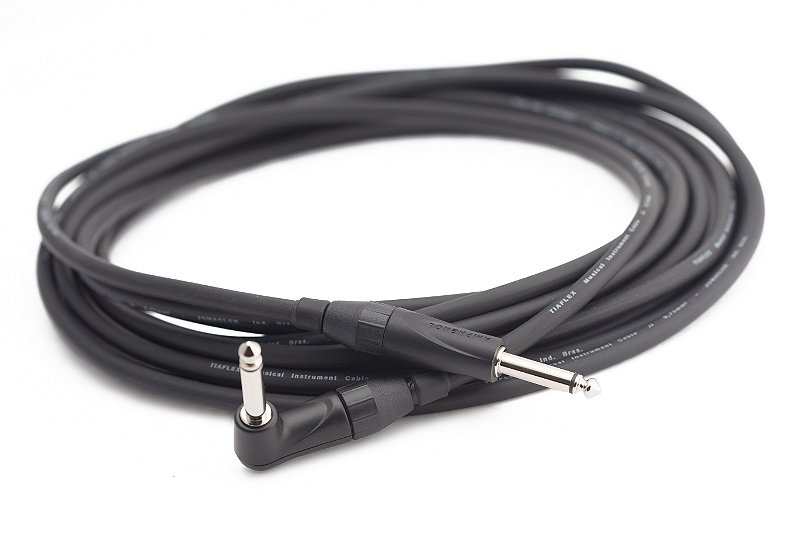 Instrument Cable 75 - 0,75mm² - Plug P10 x P10 90C - Tiaflex