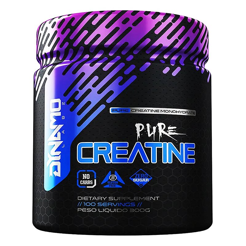 Creatina 300g Pura - Dynamo Labz - Fábrica de Atletas Suplementos