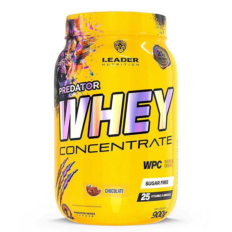 Predator Whey Concentrate 900g - Leader Nutrition - Fábrica de Atletas ...