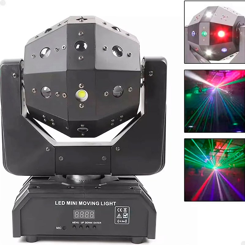 Moving Magic Ball Laser Strobo 120W Rgbw Dmx Bivolt - 80811 - ARCO ÍRIS LED