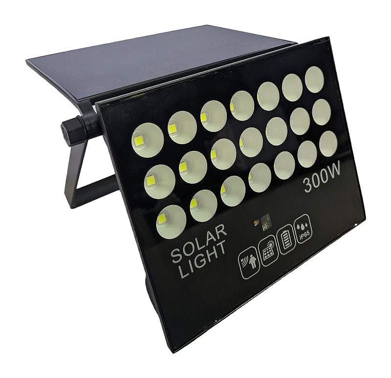 Refletor Solar 300w Articulado C/ Placa Solar e Controle - 82842 - ARCO ...