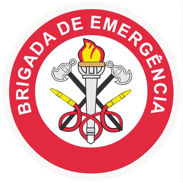 Brigada de incêndio / emergência modelo 2 - vinil adesivo para crachá ...