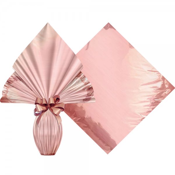 Páscoa Pratic 34X34CM Rose Gold | 25 Unidades - Papel Mania Embalagens