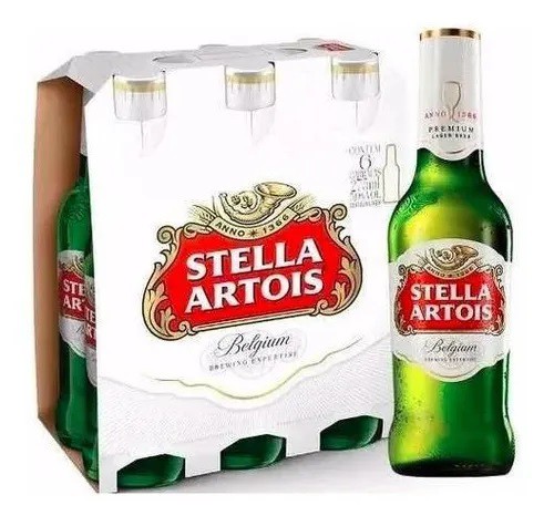Cerveja Stella Artois Long Neck 330ml PT 6 Garrafas - W&R Descartáveis ...