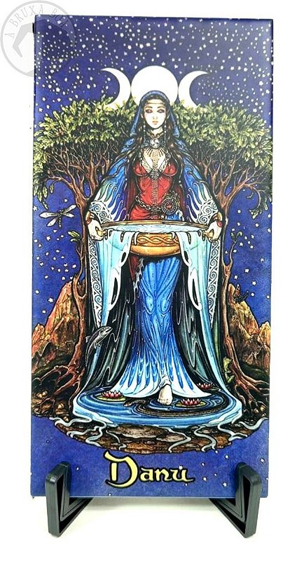 Placa - Deusa Danu (Cerâmica) - A Bruxa Boa | Produtos Esotéricos