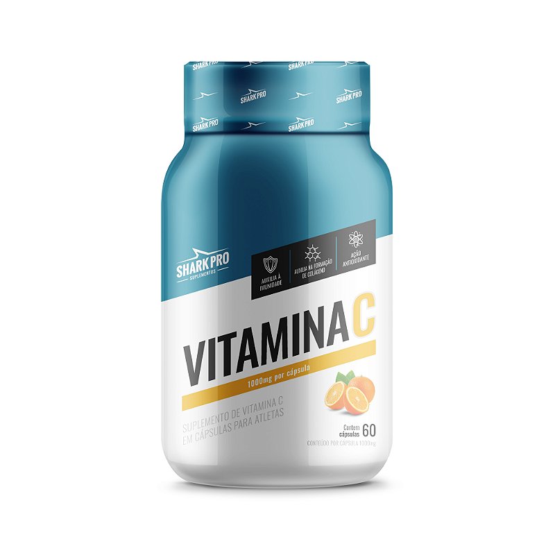 Vitamina C 1000mg (60 caps) - Shark Pro - Loja Pro Fitness