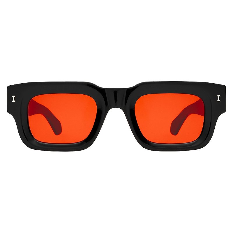 Illesteva Lewis Black / Red Flat See Through - Visionari