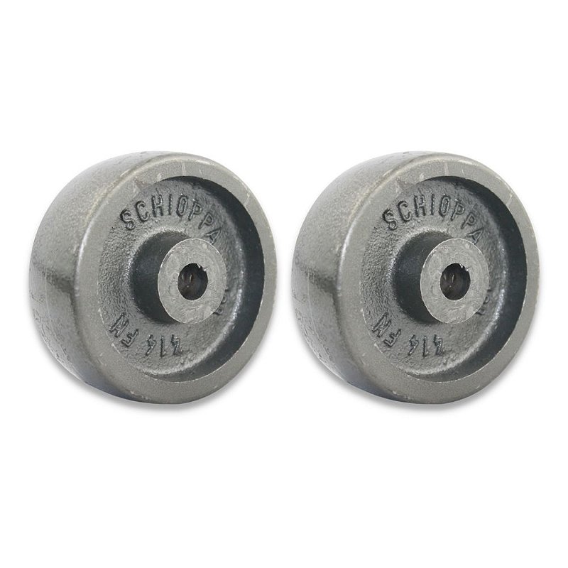 Kit Roda 4 Pol R 414 Ferro Fundido p/ Rodízio 300kg (2un) - Casa das ...