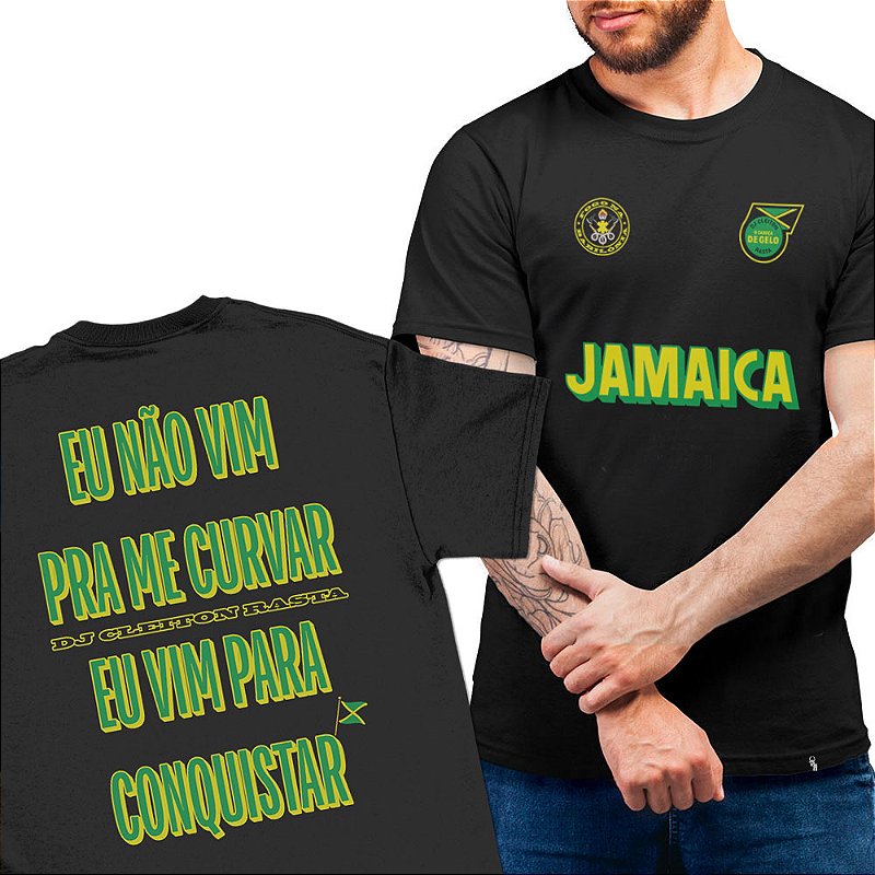 DJ Cleiton Rasta FC - FRENTE e COSTAS - Camiseta Basicona Unissex - El ...