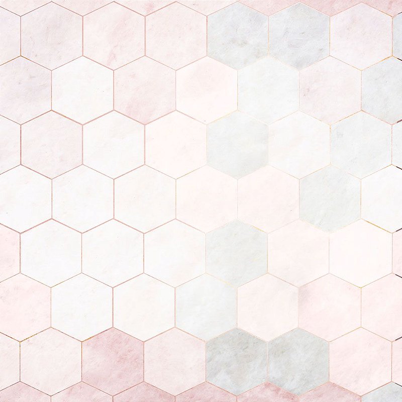 Fundo Fotográfico MDF 60x60cm Hexagon Pink Marble Tiles - Fundos ...