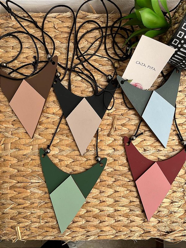 Colar Triangulo Mdf - Cata Pipa