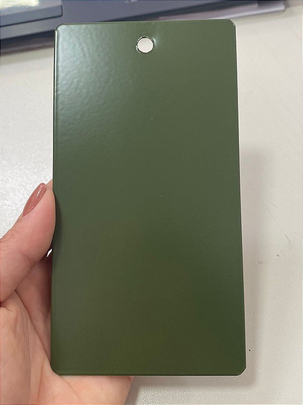 Tinta Eletrostática em Pó Verde Oliva - INaT - Loja de Tinta Eletrostática