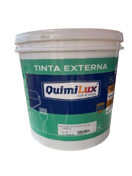 TINTA ACRILICA EXTERNA 15L BALDE AREIA - QUIMILUX - HNA