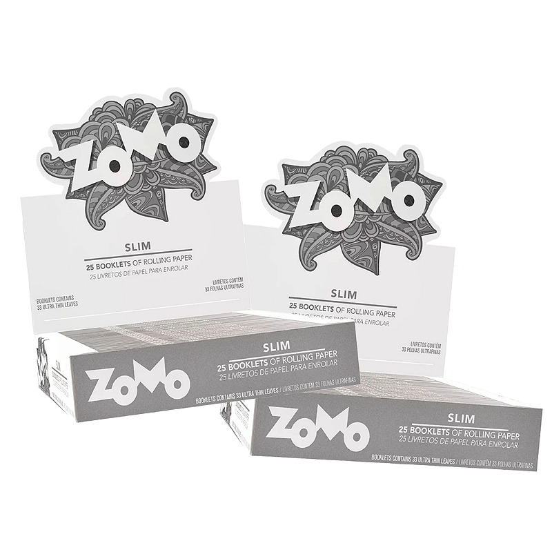 Papel Seda Prata Zomo Slim King Size 2 caixas c/25 cada - Loja Ortsac