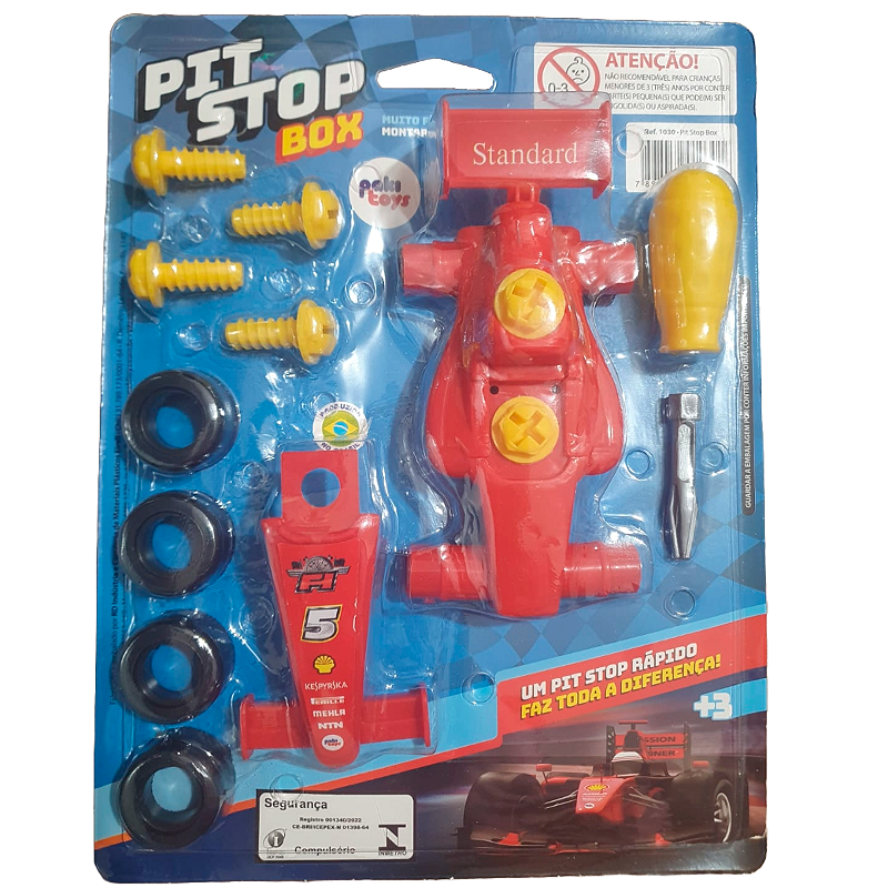 Carrinho Monta e Desmonta Pit Stop Brinquedo Paki Toys - Loja Ortsac