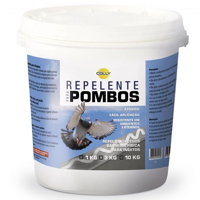 Gel Repelente De Pombos Morcegos Insetos Colly Pote De 1kg - Pestshop
