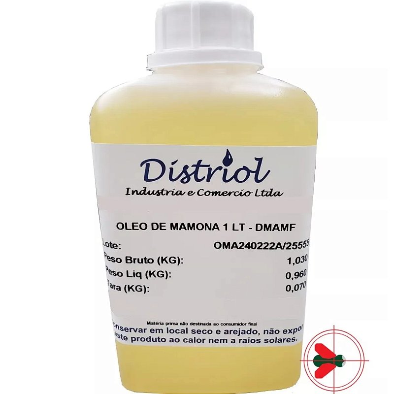 Óleo De Mamona 100% Natural Distriol 1 Litro - Pestshop