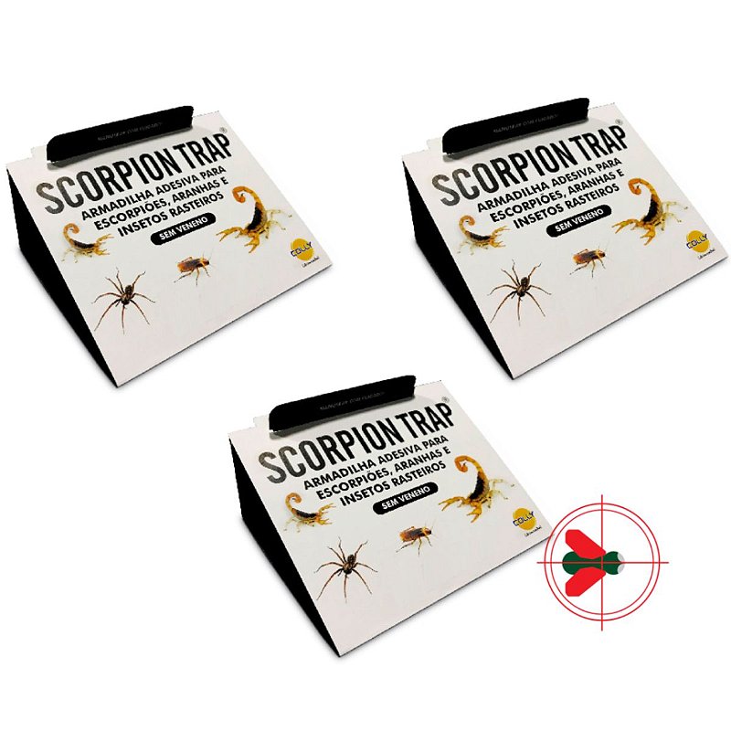 Armadilha Adesiva Para Escorpião Scorpion Trap 3 Unidades - Pestshop