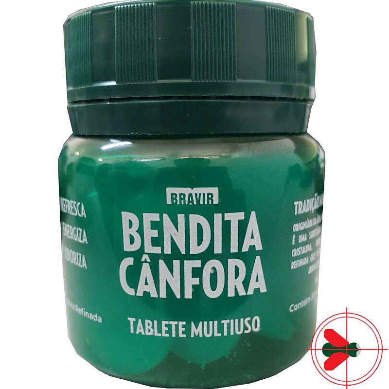Cânfora 30 Tabletes Multiuso Bendita Cânfora - Pestshop