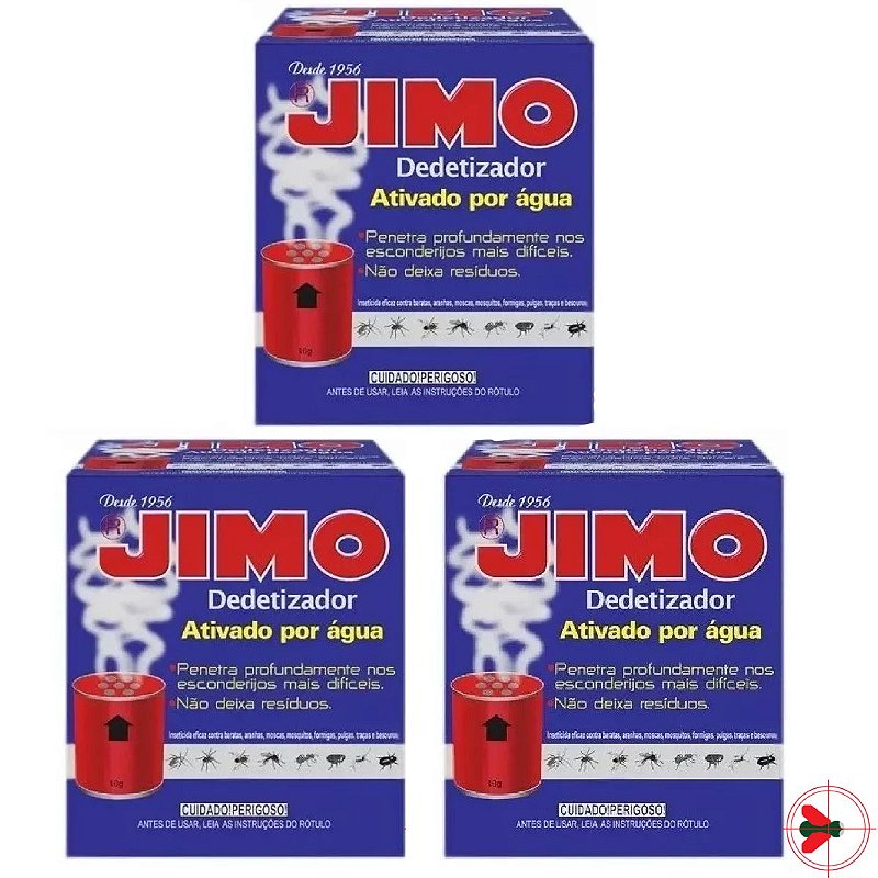 Kit 3 Dedetizador Jimo Ativado Por Água Made In Japan 10g - Pestshop