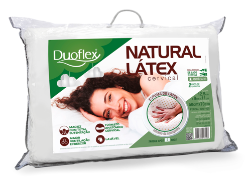 Travesseiro Natural Látex Cervical Doflex - Vita's Materiais Médicos