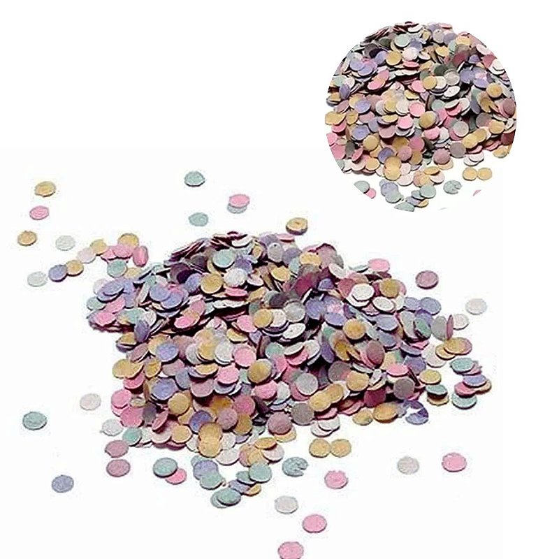 Confete Redondo papel Festa Junina carnaval Colorido 1000g - DHS SHOP ...