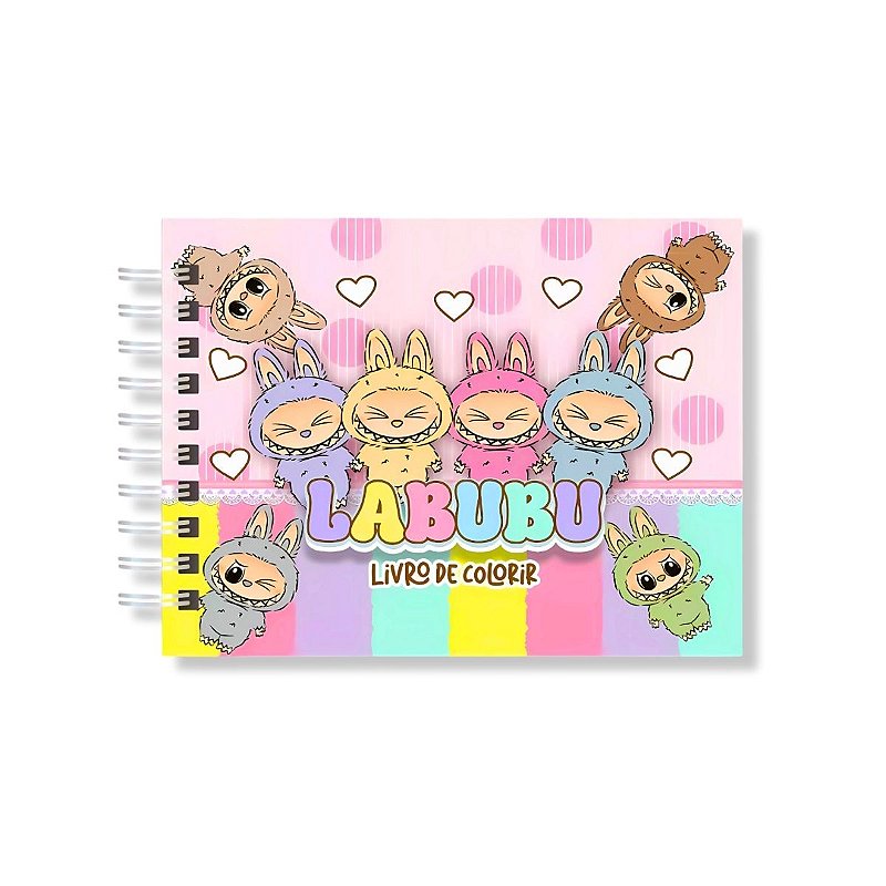 01 Livro De Colorir Labubu Estilo Bobbie Goods Folha 180g - DHS SHOP ...