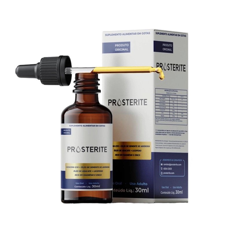 Prosterite Gotas Suplemento Alimentar Líquido 30ml - Botica 22