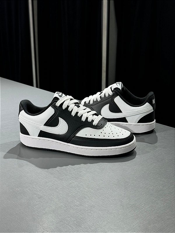 Tênis Nike Court Vision Low Blk/Wht Panda - Granfino Store | Seu estilo ...