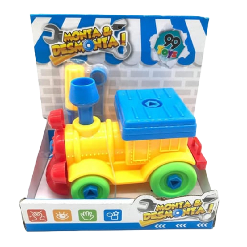 TREM MONTA E DESMONTA REF:TOYS 190245 - Washington Presentes