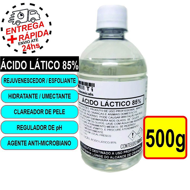 Ácido lático alimentício - 500G - Multichemicals
