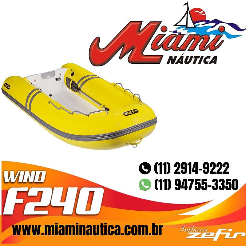 BOTE INFLAVEL WIND F 240 - Miami Náutica