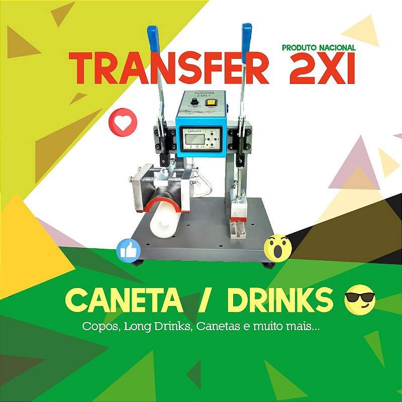 PRENSA TRANSFER 2 EM 1 - Teteu Foto-Produtos